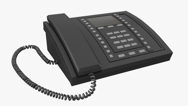 3d multi-line phone model