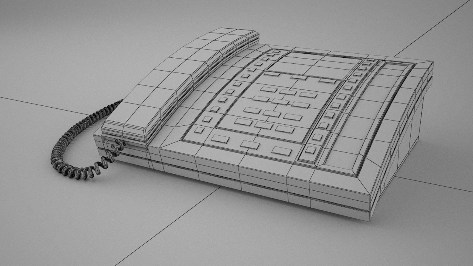 3d Multi-line Phone Model