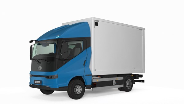 modelo 3d Camión BYD ETM6 Blue Rigged para Maya - TurboSquid 2279035
