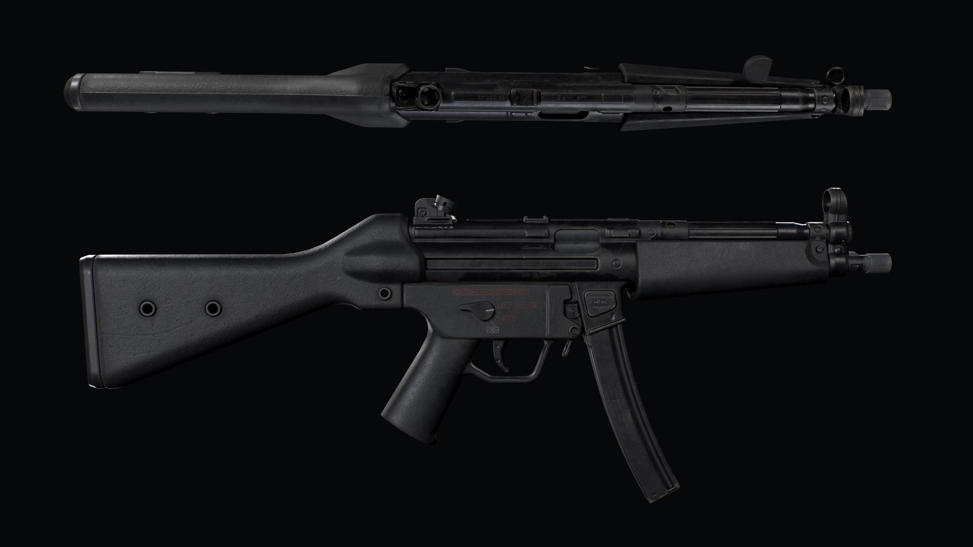 Heckler And Koch MP5 Low Poly 3D Model - TurboSquid 1919572