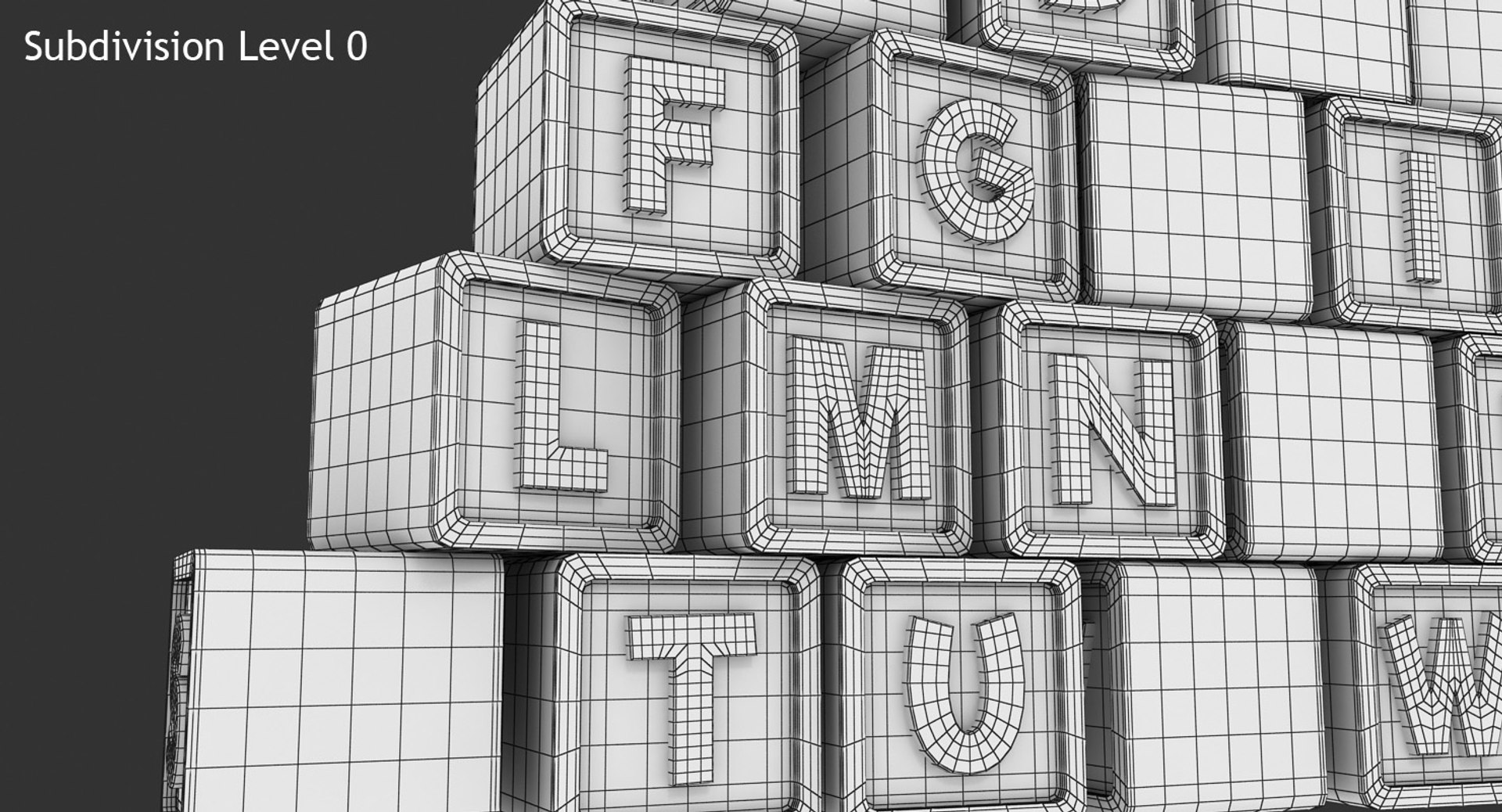 Alphabet Blocks 3D Model - TurboSquid 1280482