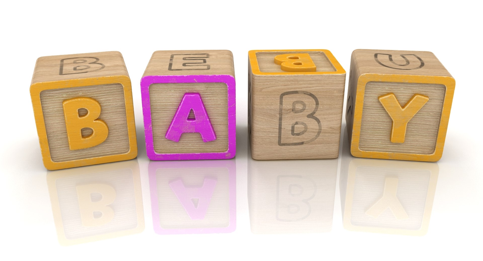 Alphabet Blocks 3D Model - TurboSquid 1280482