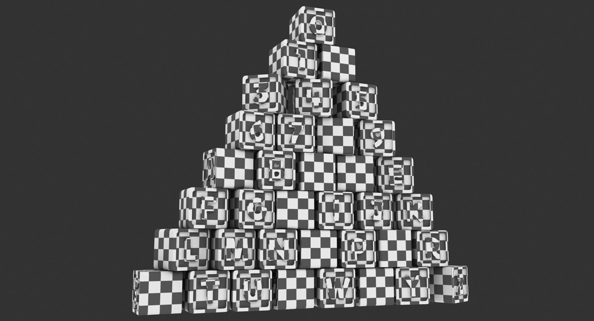 Alphabet Blocks 3D Model - TurboSquid 1280482