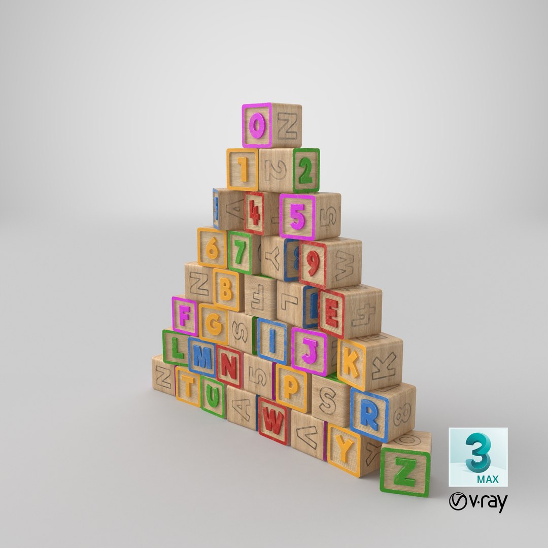 Alphabet Blocks 3D Model - TurboSquid 1280482