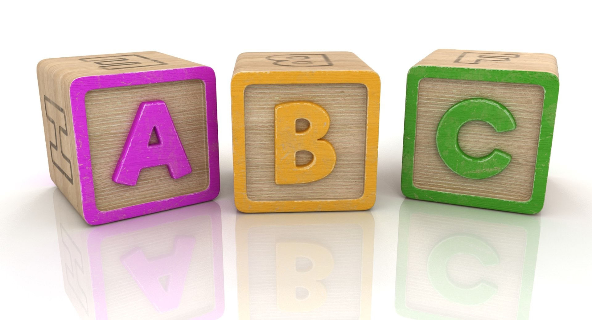 Alphabet Blocks 3D Model - TurboSquid 1280482