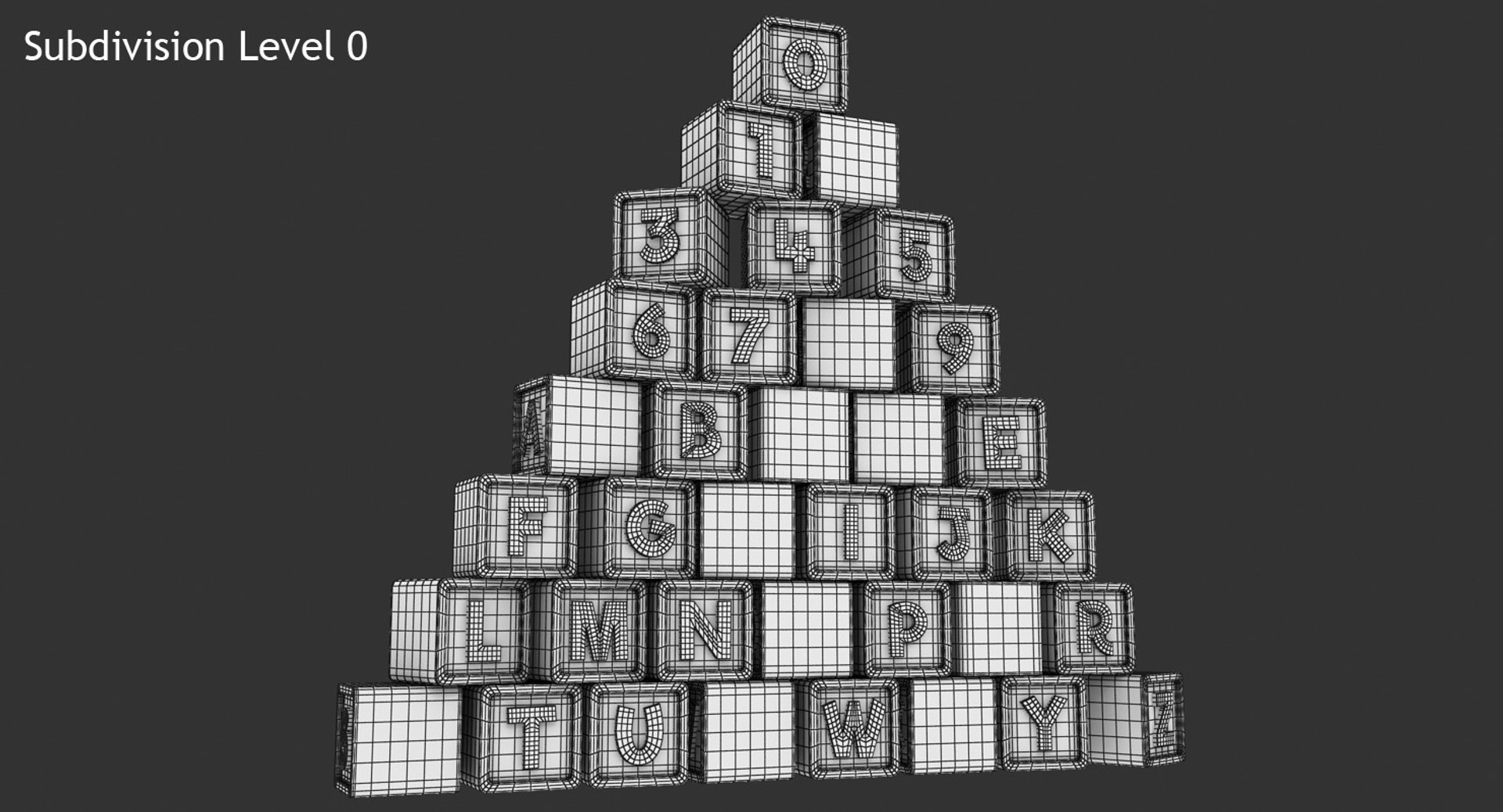 Alphabet Blocks 3D Model - TurboSquid 1280482