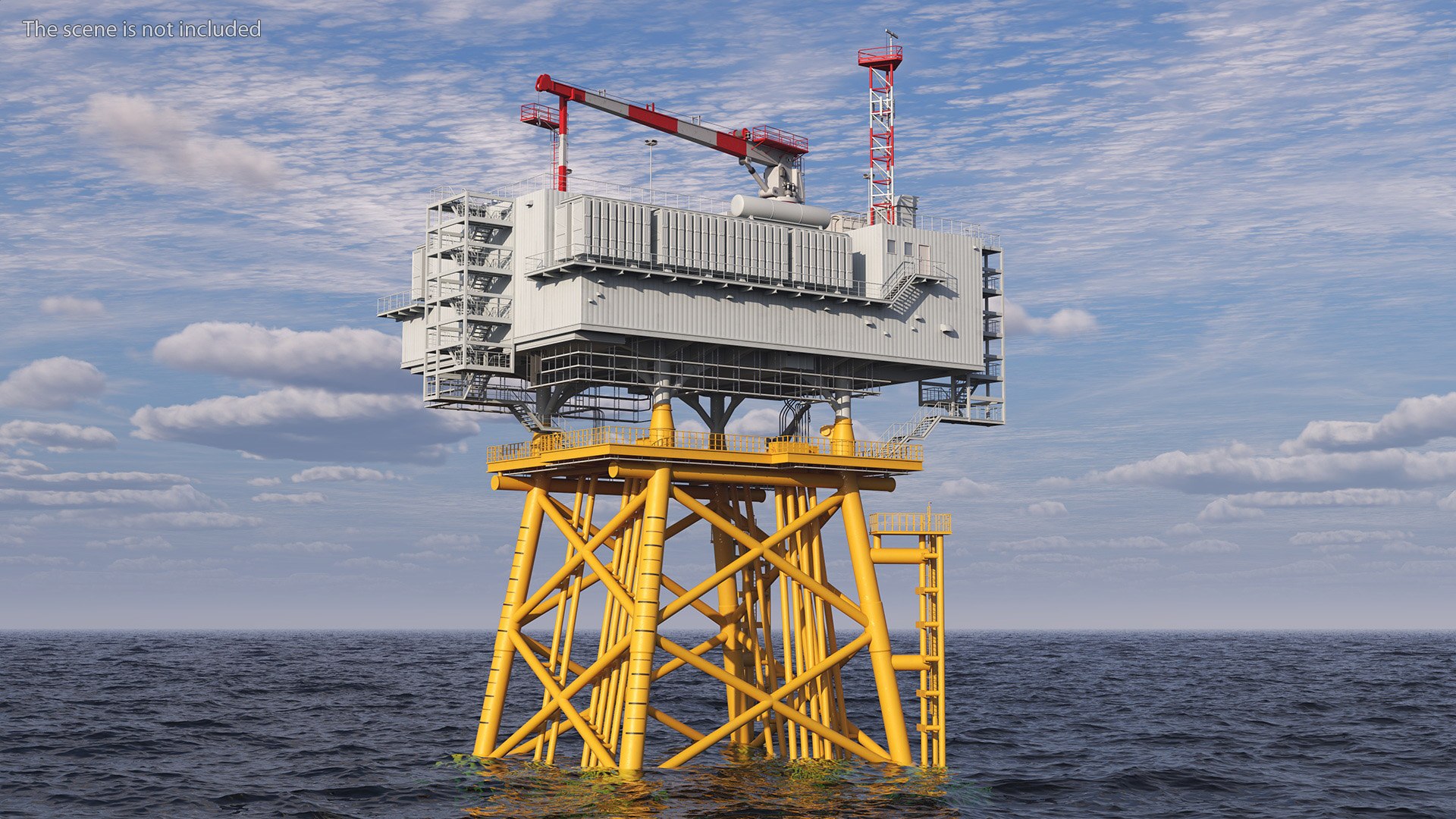 Offshore Wind Farm Substation model - TurboSquid 2177423