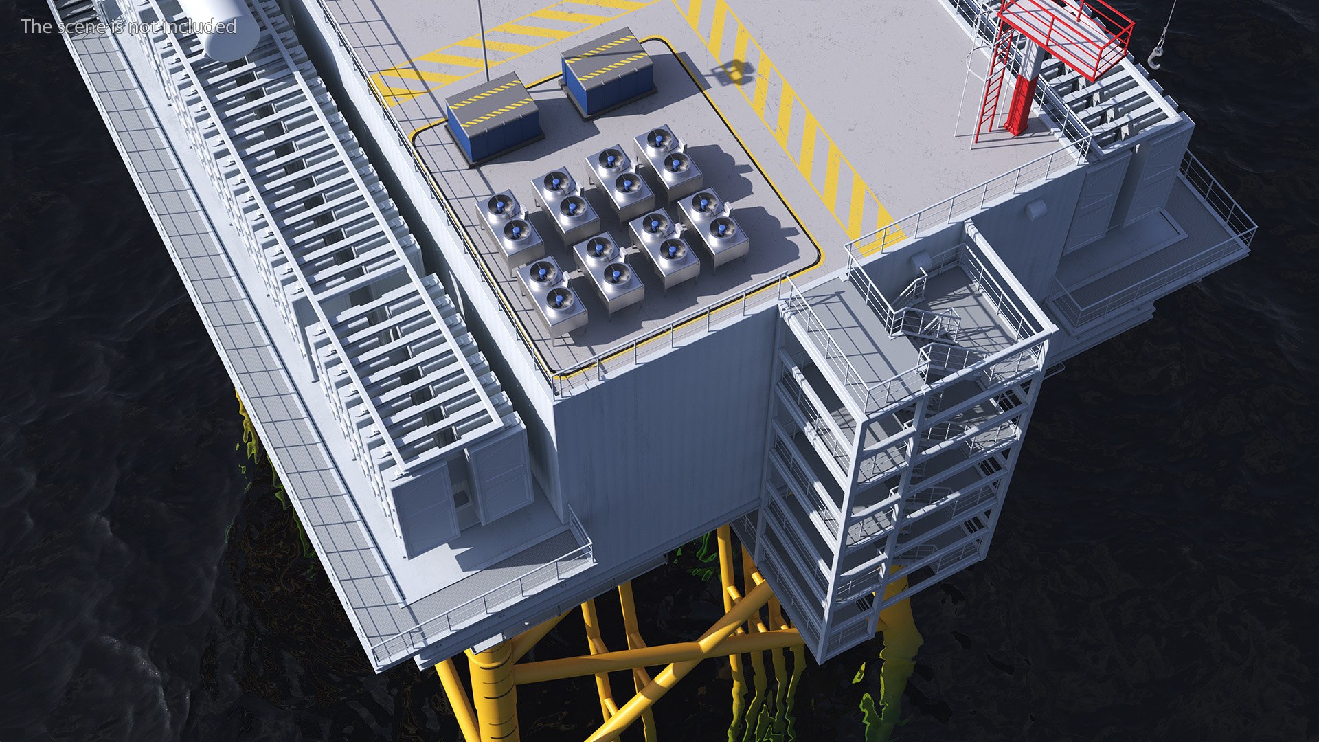 Offshore Wind Farm Substation model - TurboSquid 2177423