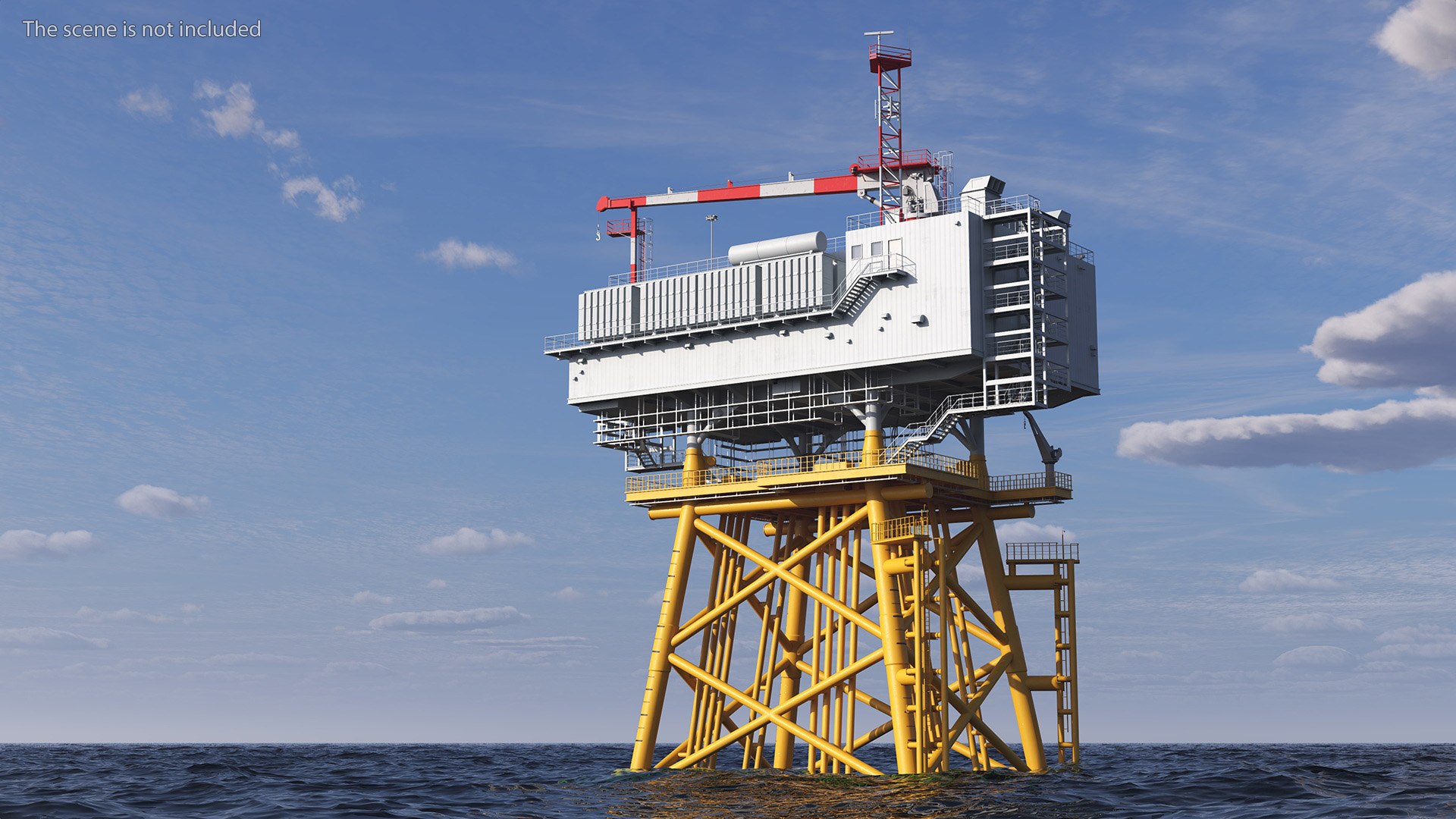 Offshore Wind Farm Substation model - TurboSquid 2177423