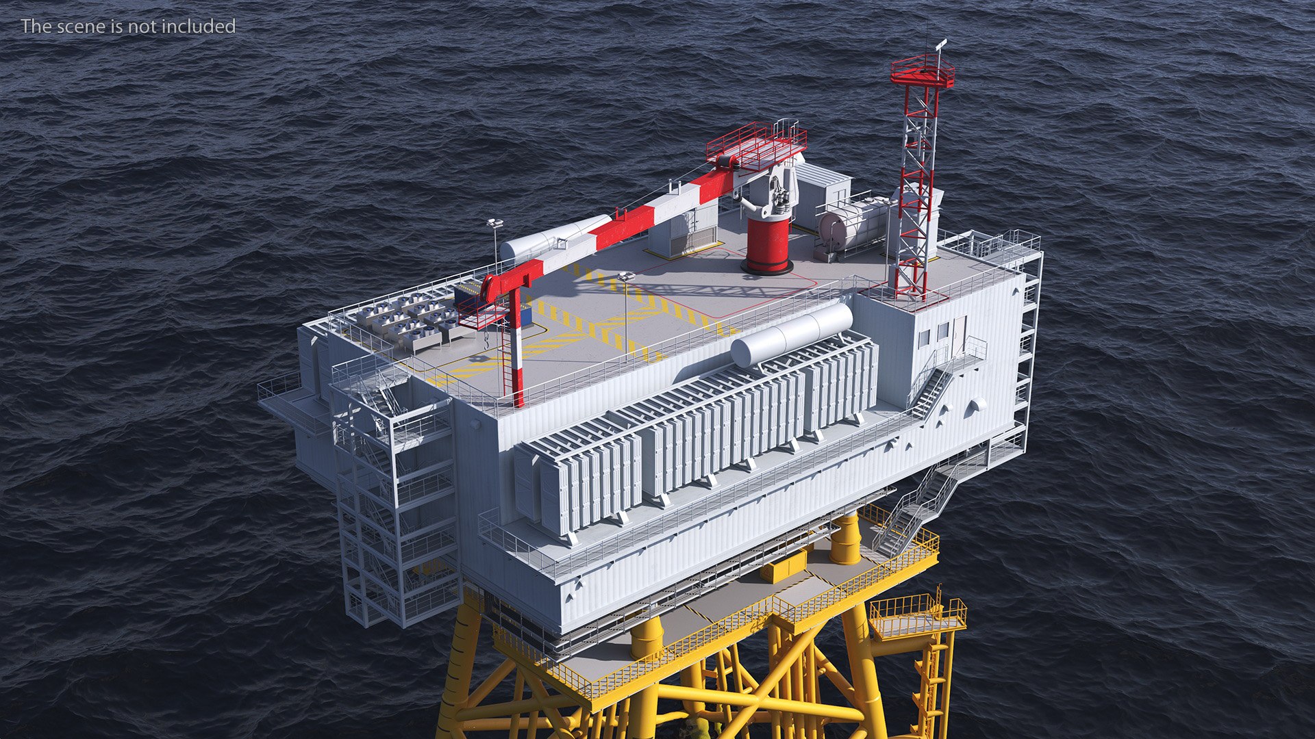 Offshore Wind Farm Substation model - TurboSquid 2177423