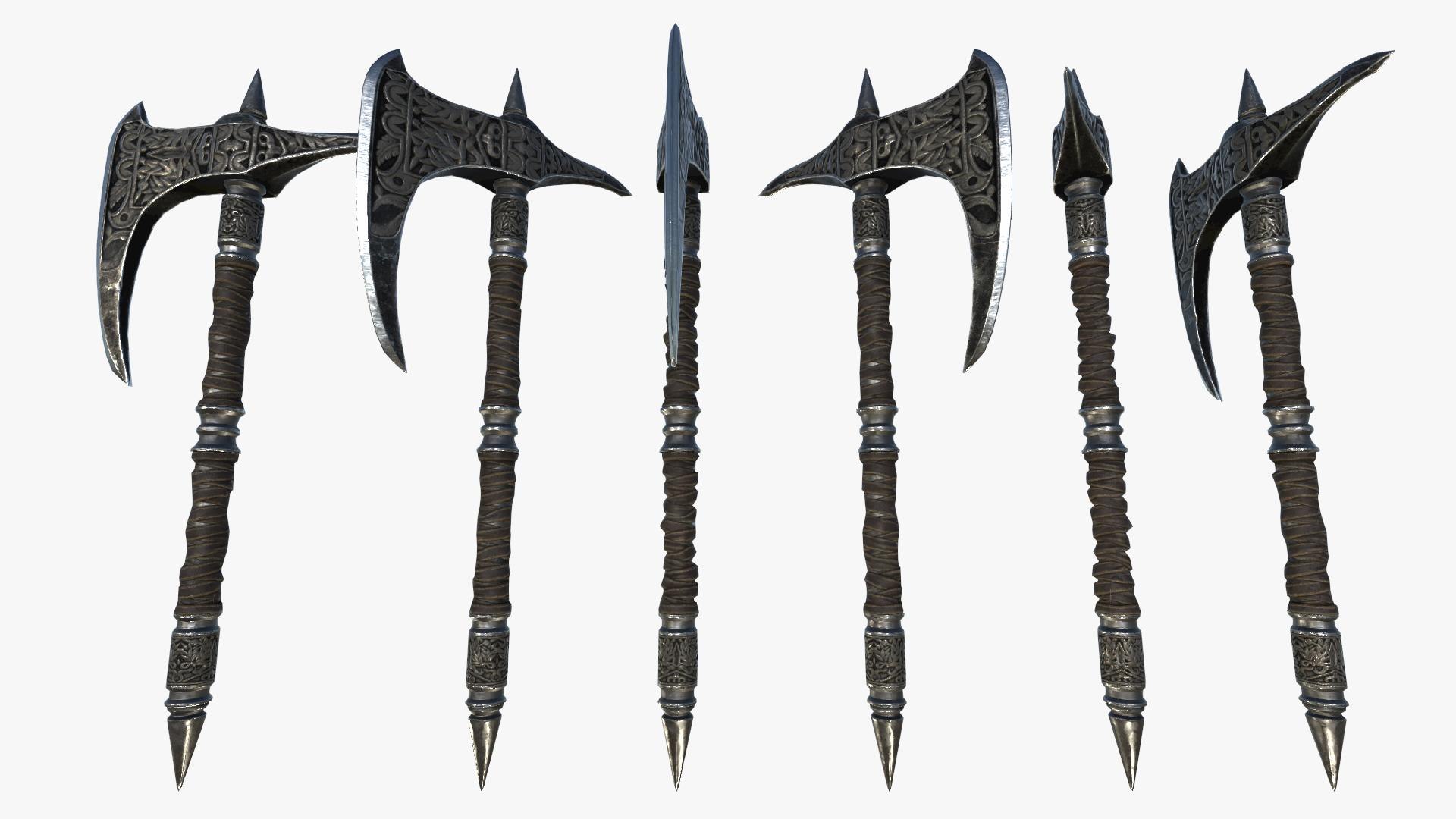 Fantasy Axe RPG Battle Axe Great-axe Battle-axe Hand Battle Ax Two ...