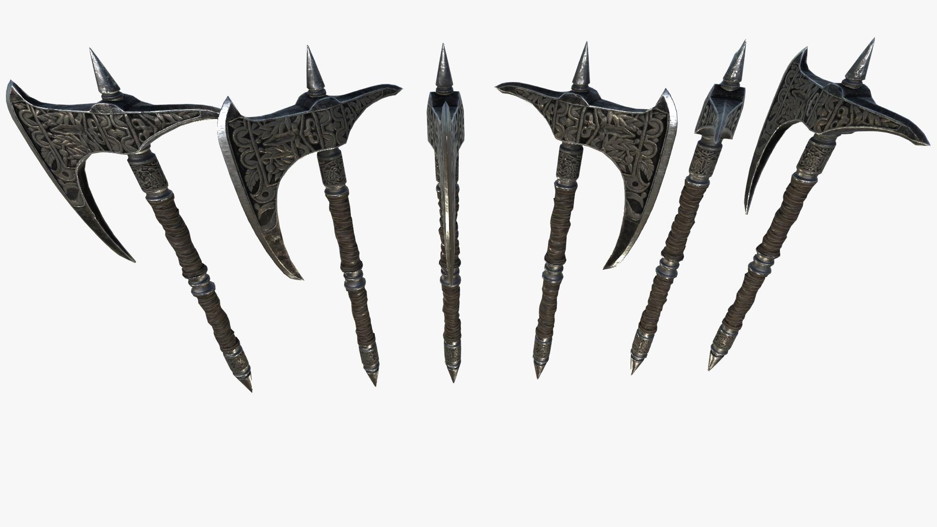 Fantasy Axe RPG Battle Axe Great-axe Battle-axe Hand Battle Ax Two ...