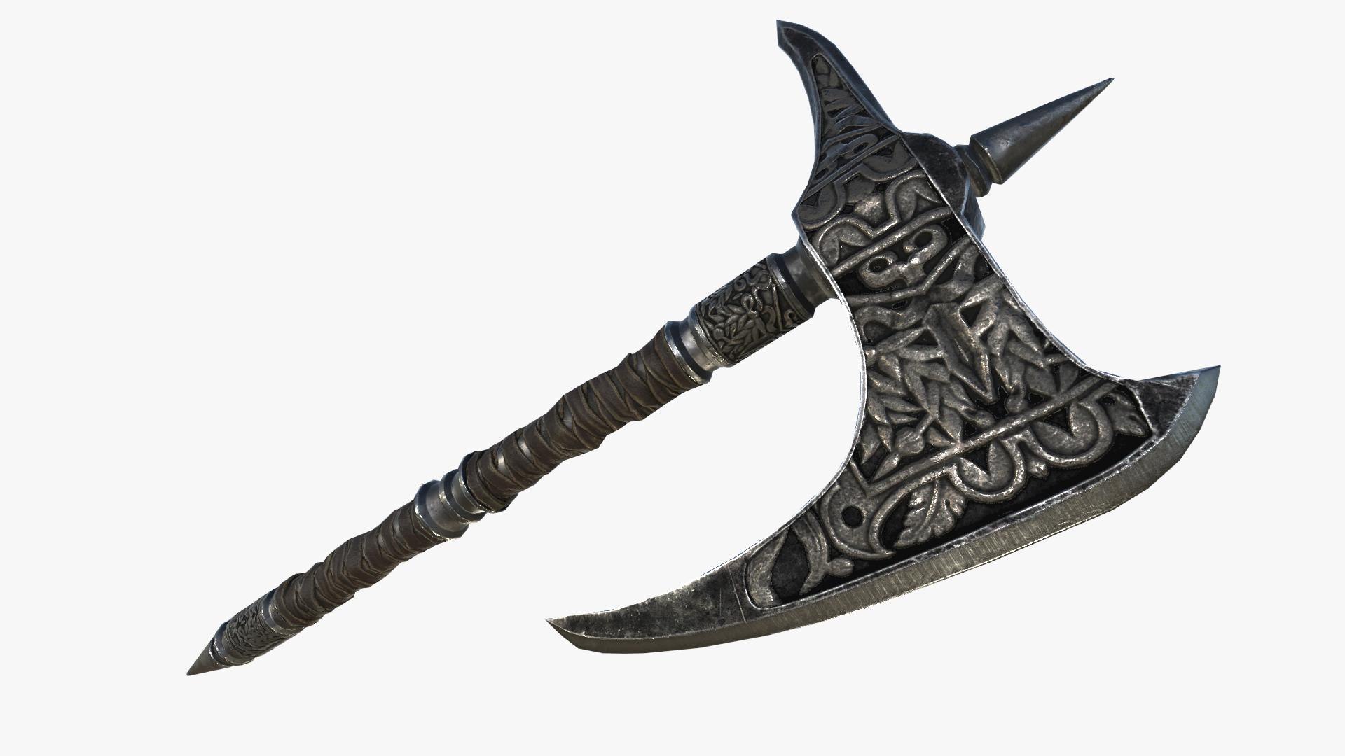 Fantasy Axe RPG Battle Axe Great-axe Battle-axe Hand Battle Ax Two Handed Pick Horsemans Viking ...