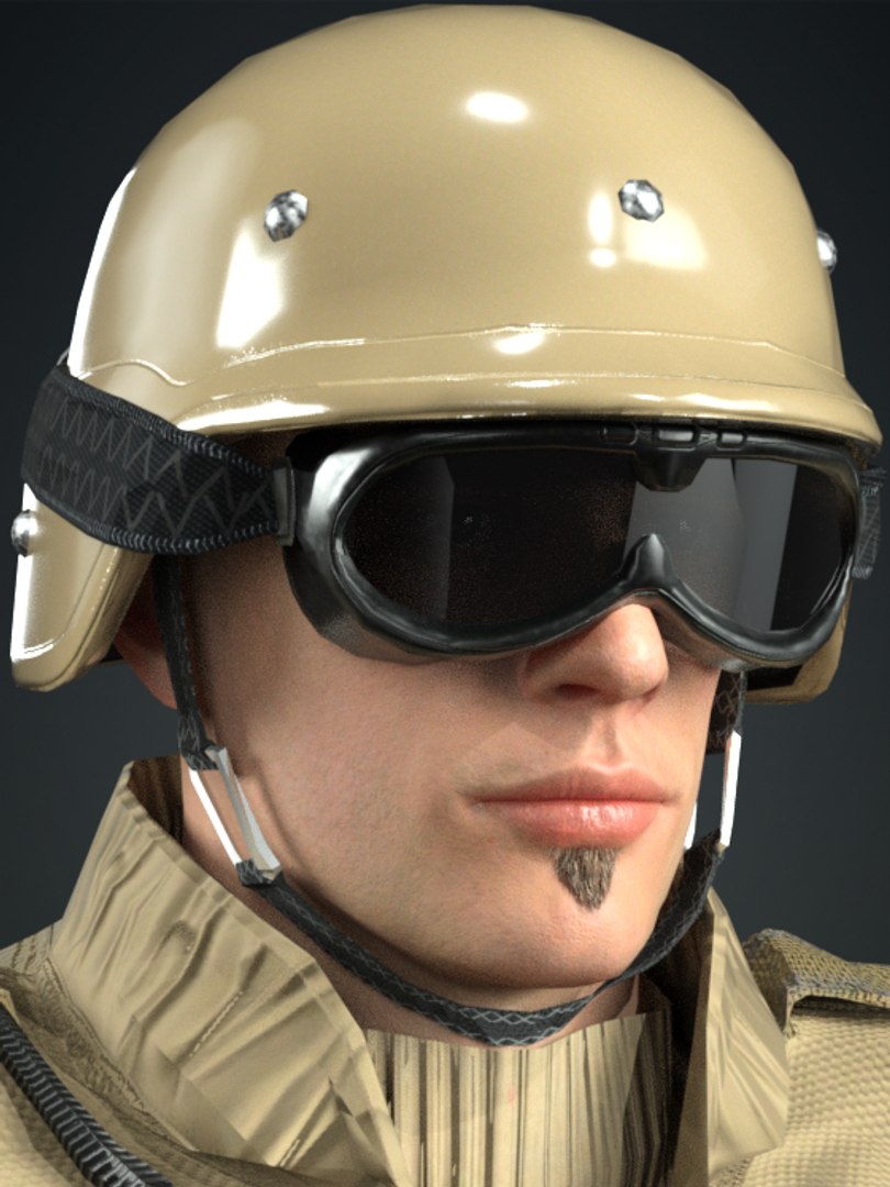 Realistic Rigged Army-B Character Man 3D Model 3D model - TurboSquid ...