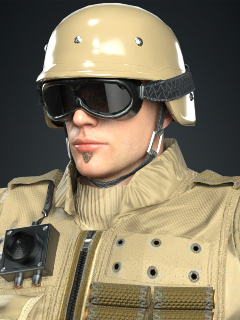 Realistic Rigged Army-B Character Man 3D Model 3D model - TurboSquid ...