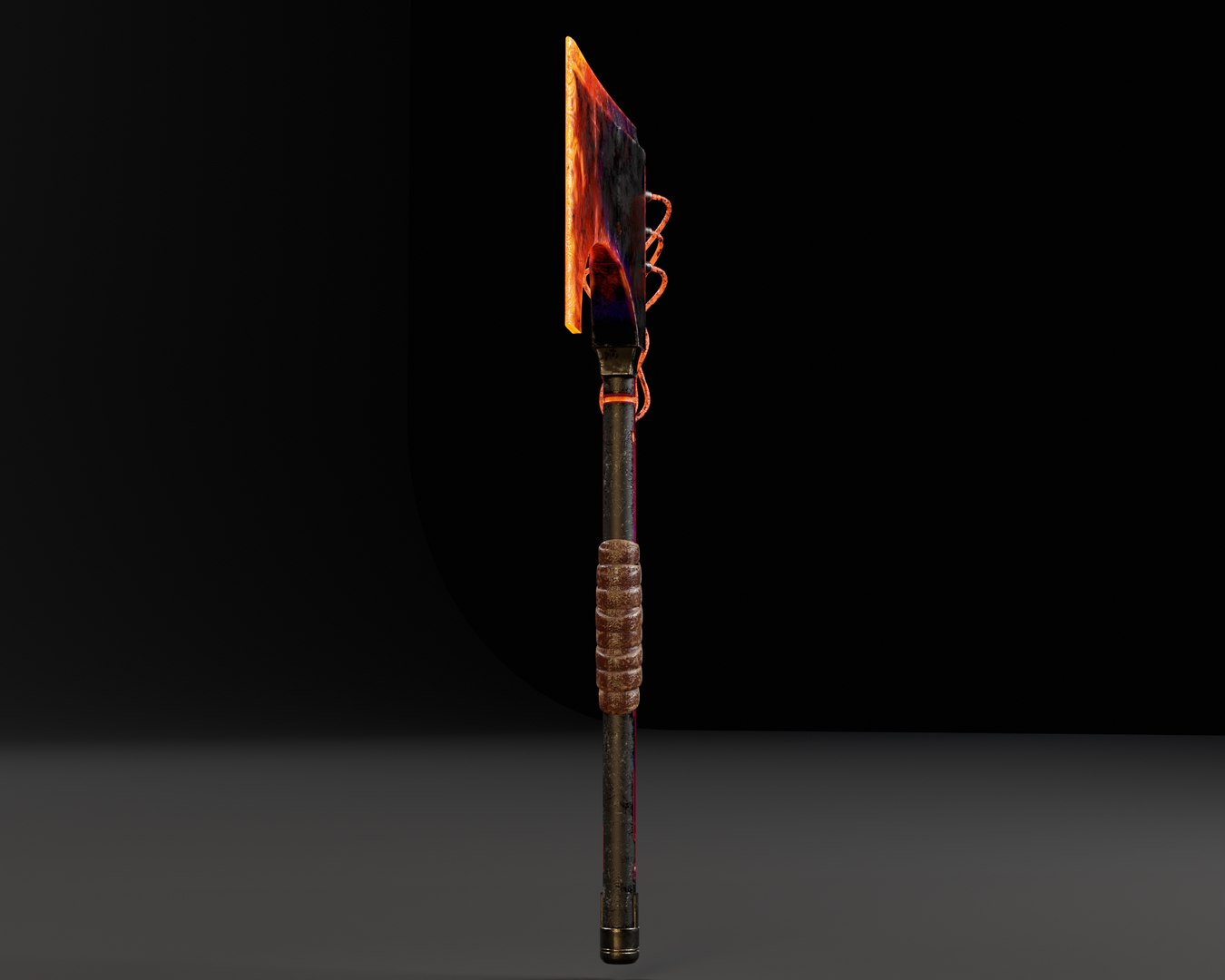 3D Cyber Warrior Axe Model - TurboSquid 2414117