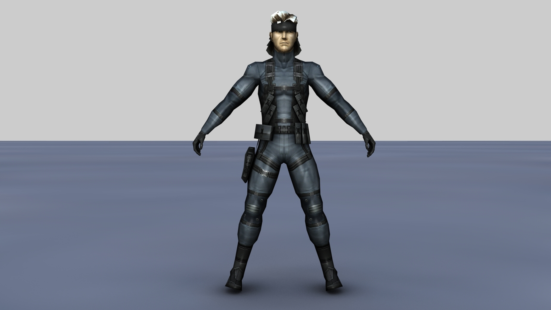 metal gear solid snake 3d c4d