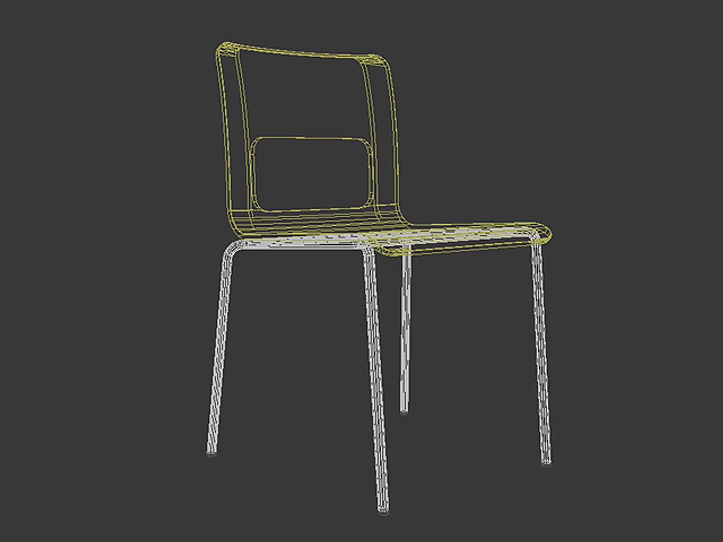 3d model modern beat chair ii
