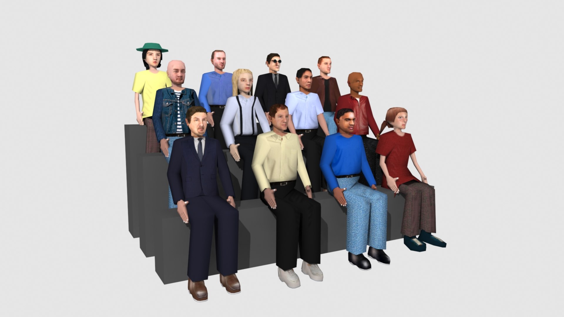 3D Model Animated Spectator - TurboSquid 2156099