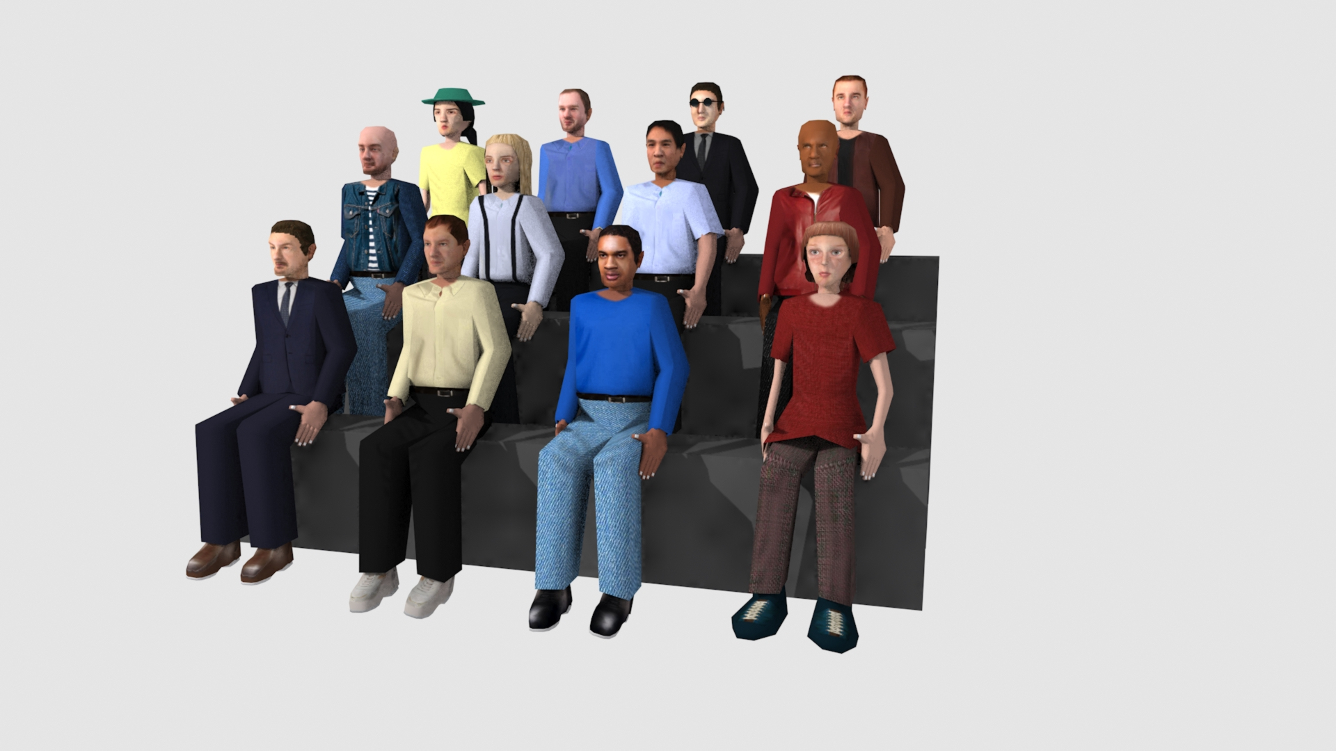 3D Model Animated Spectator - TurboSquid 2156099