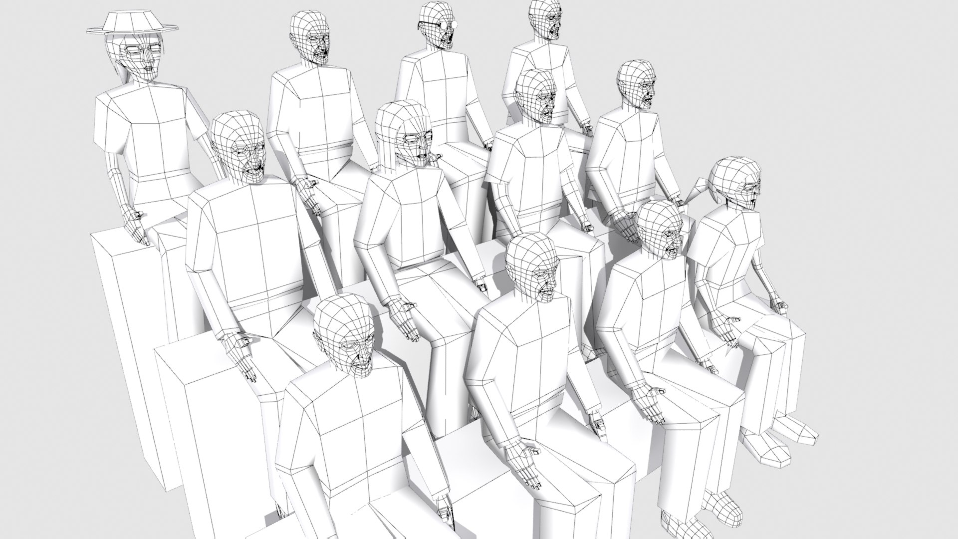 3D Model Animated Spectator - TurboSquid 2156099