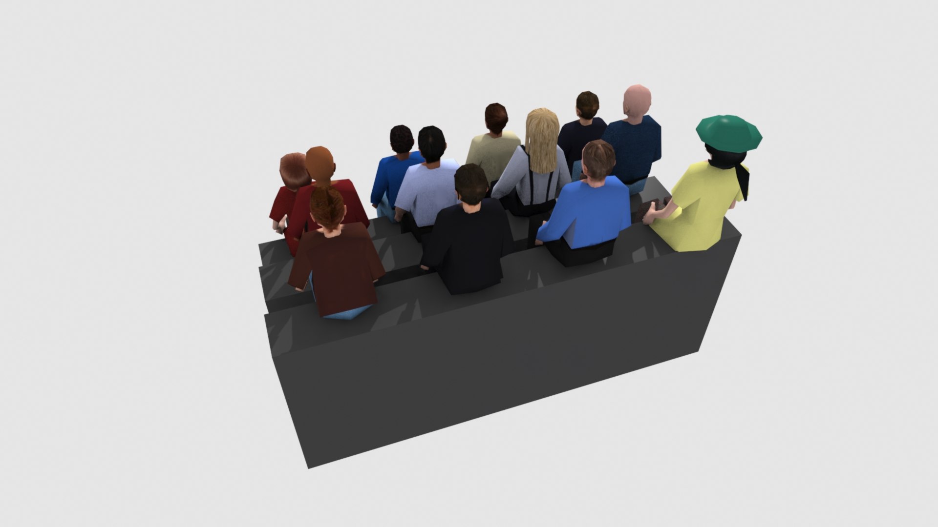 3D Model Animated Spectator - TurboSquid 2156099