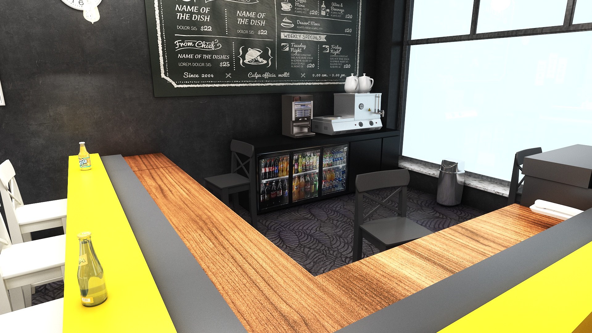 Realistic playstation cafe interior 3D - TurboSquid 1518798