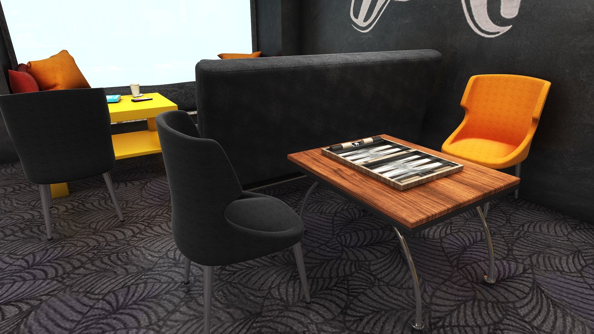 Realistic playstation cafe interior 3D - TurboSquid 1518798