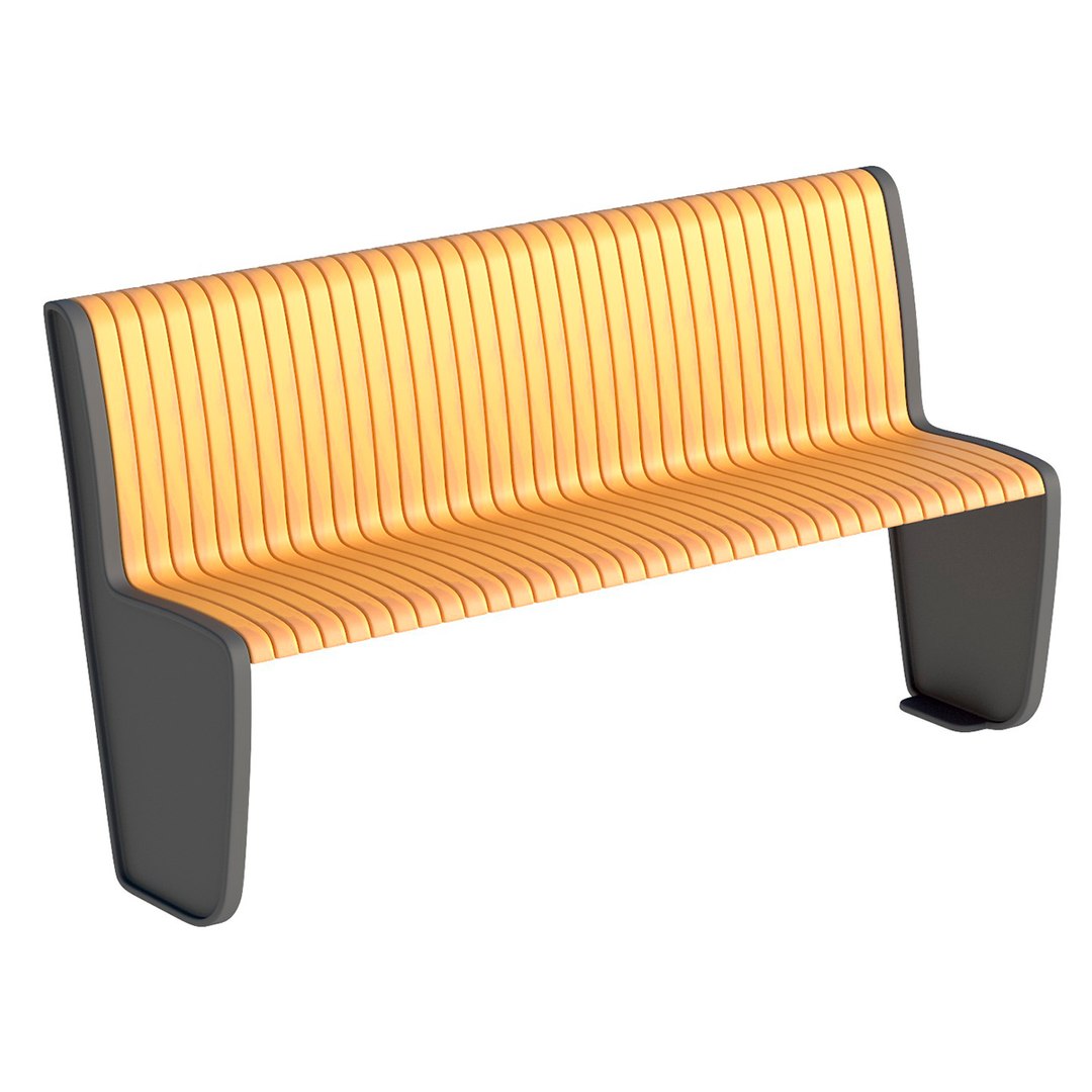 City Bench 08 3D - TurboSquid 2153317