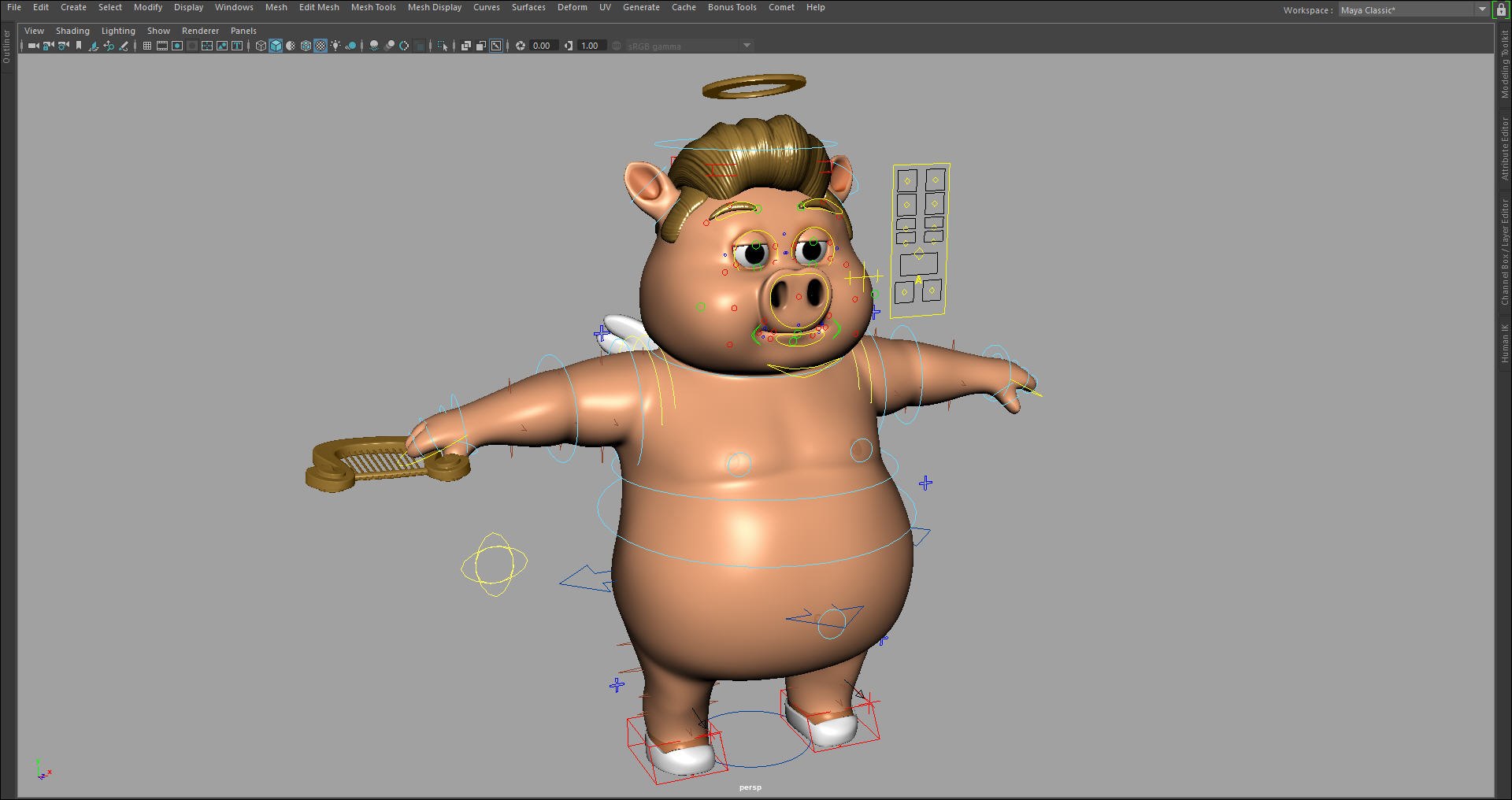 3D Rig Angel Devil Animation Model - TurboSquid 1354725