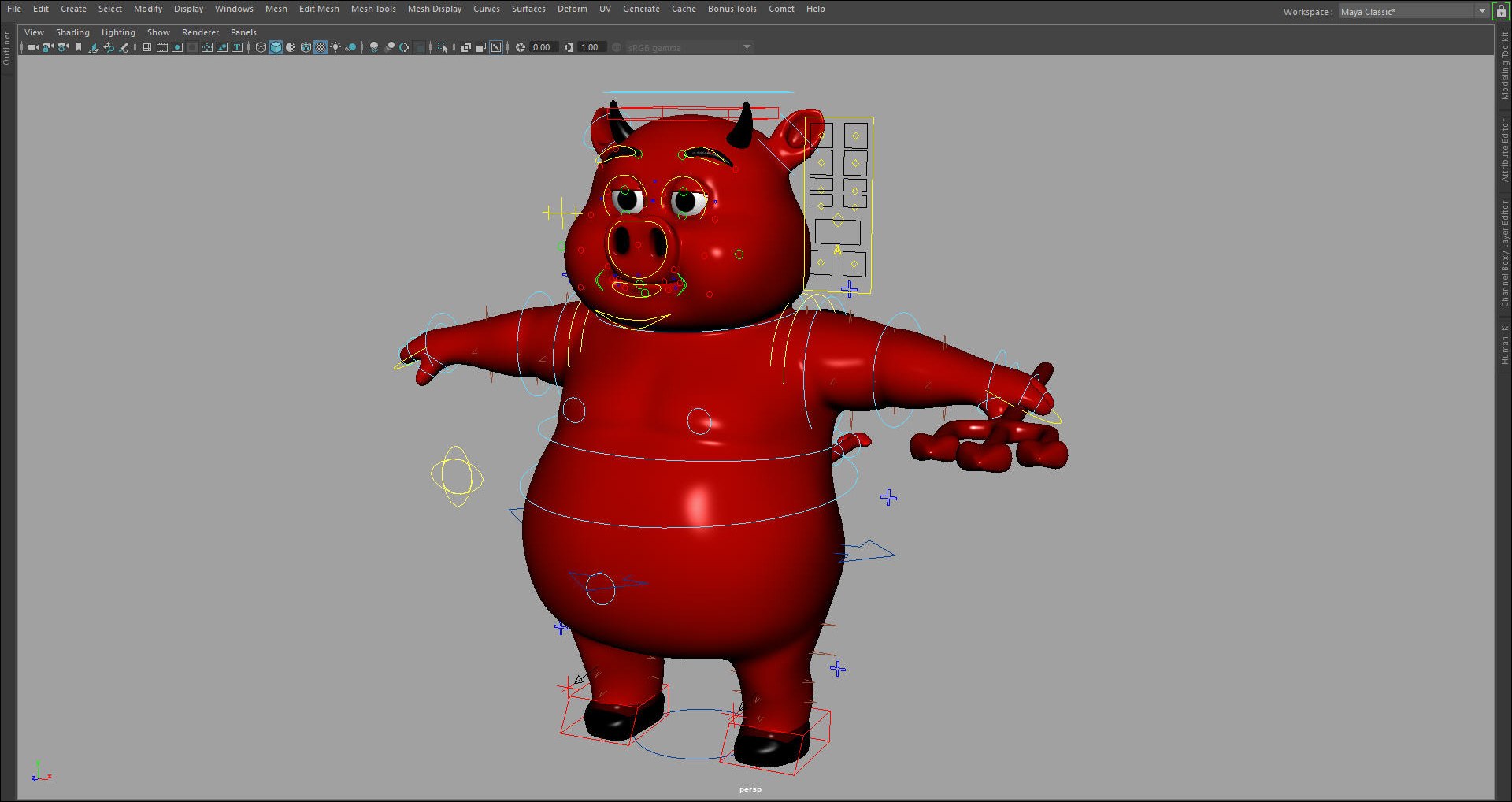 3D Rig Angel Devil Animation Model - TurboSquid 1354725