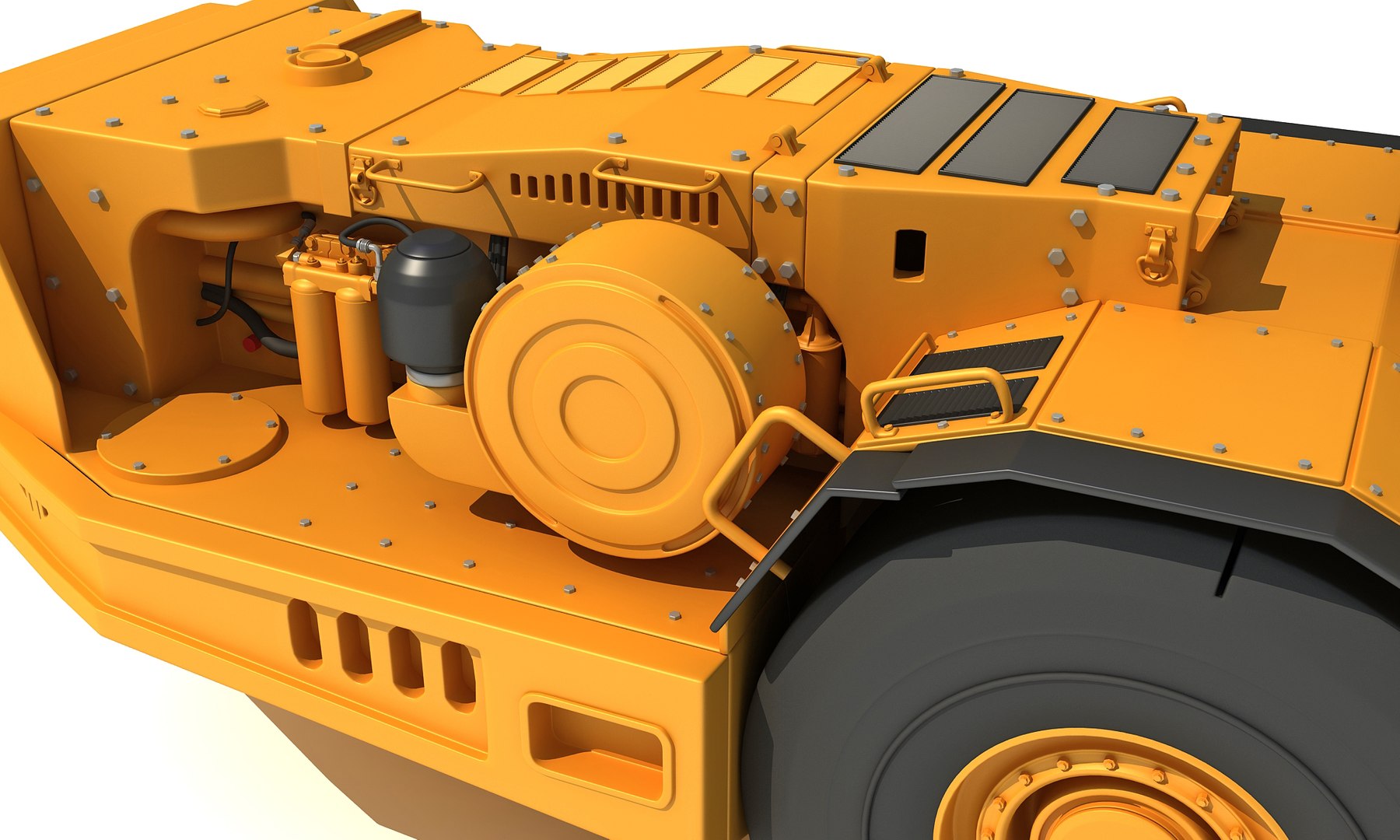 3D Underground Mining Loader - TurboSquid 1222458