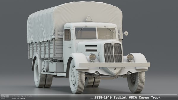 ベルリエット VDCA 貨物トラック3Dモデル - TurboSquid 2280771