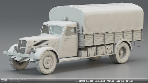 ベルリエット VDCA 貨物トラック3Dモデル - TurboSquid 2280771