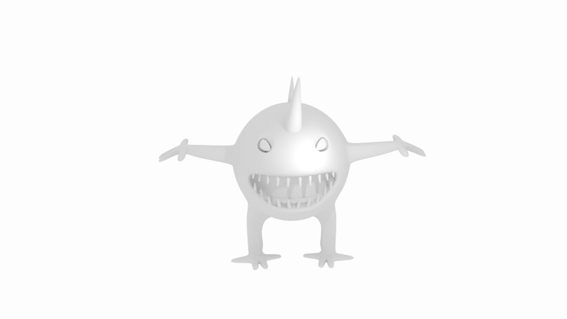 Horn Sphere Space Monster 3d 3ds