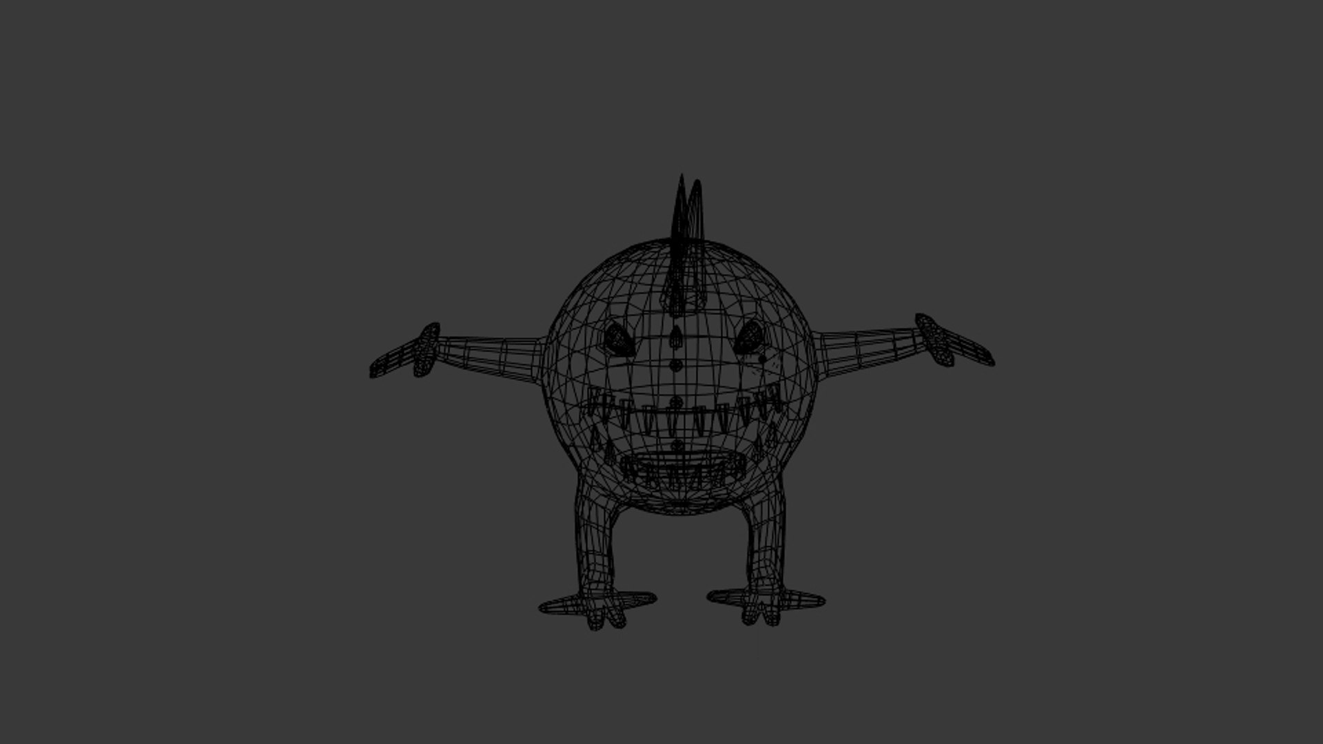 Horn Sphere Space Monster 3d 3ds