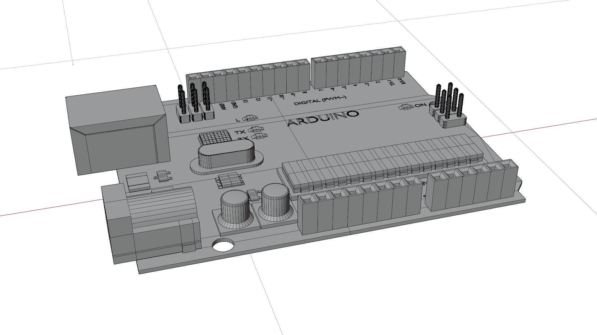 Microcontroller Arduino Uno 3D Model - TurboSquid 2098012