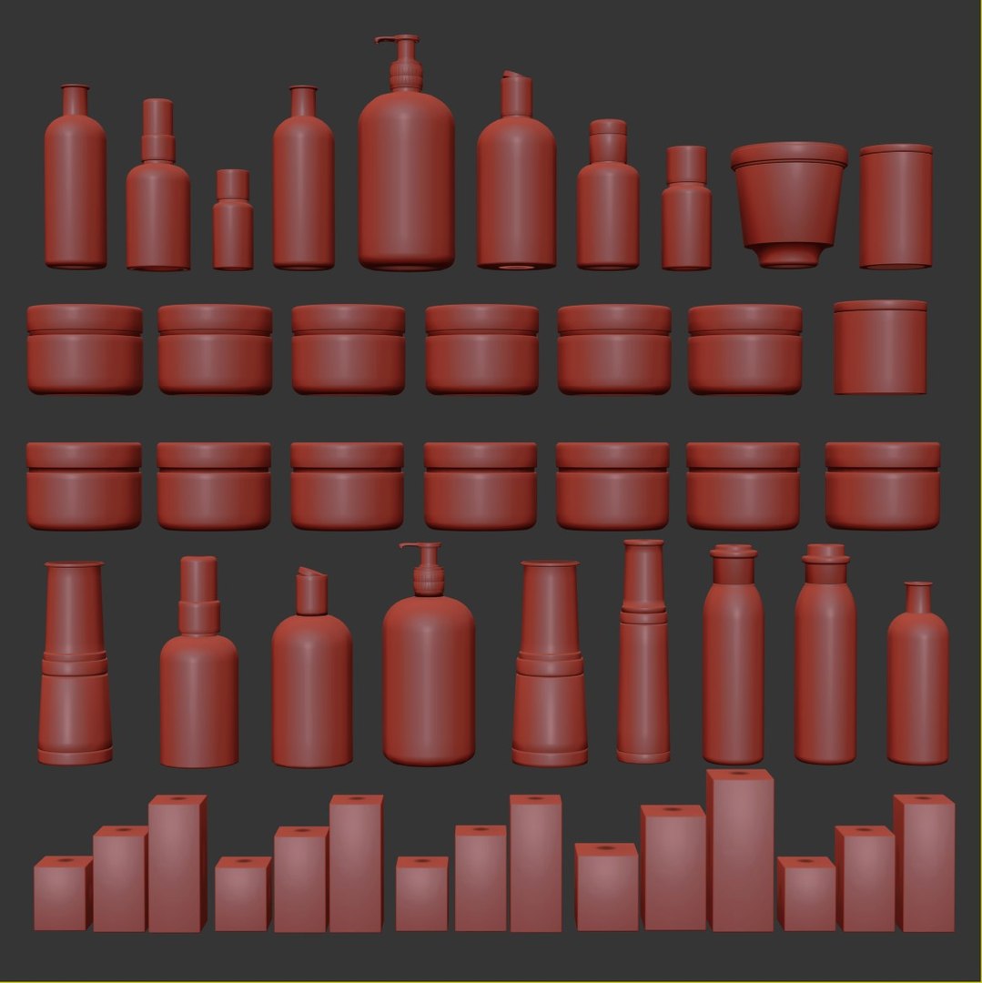 3D Cosmetics Packaging - TurboSquid 1509831