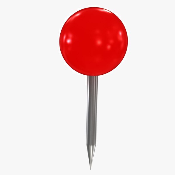 3D Pin 2 Red model - TurboSquid 2001278