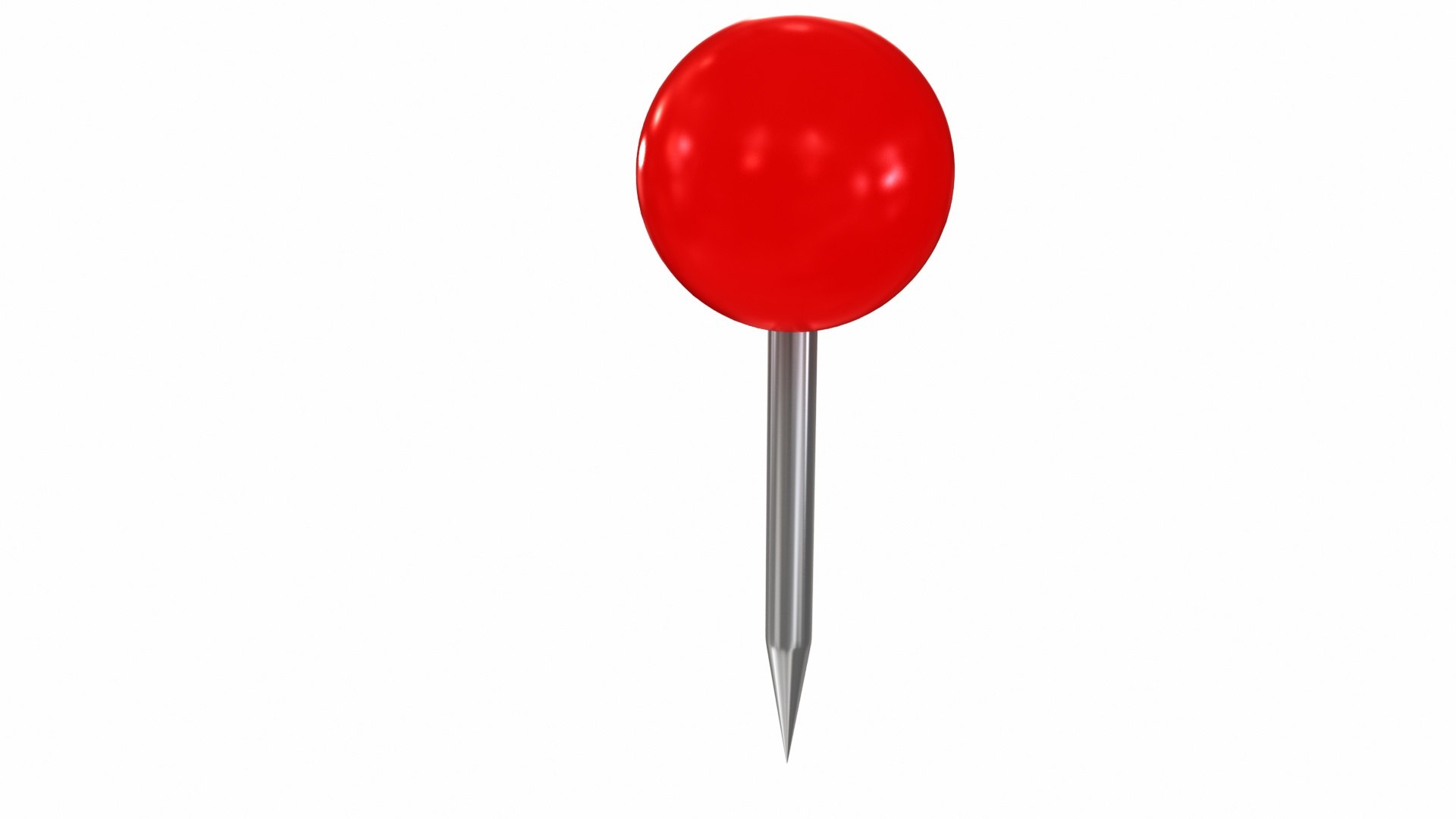 3D Pin 2 Red Model - TurboSquid 2001278