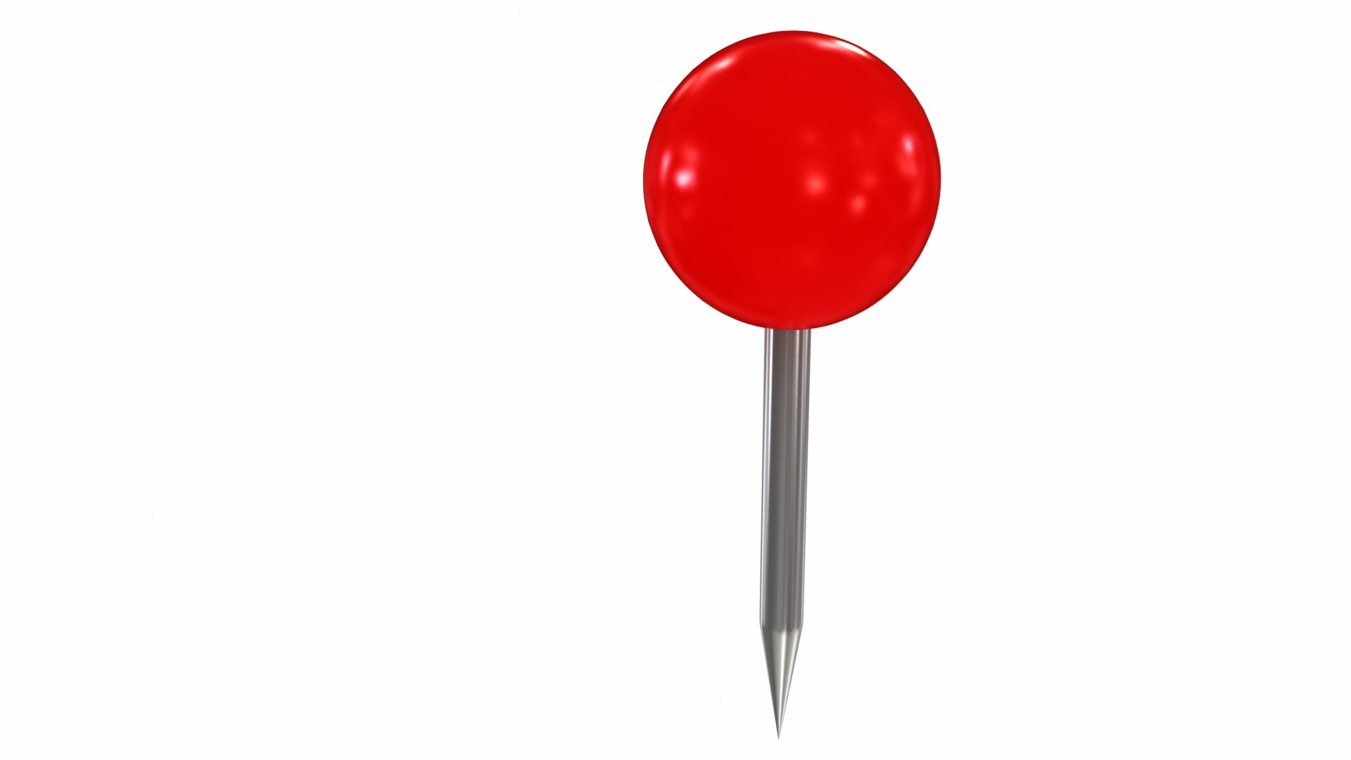 3D Pin 2 Red Model - TurboSquid 2001278