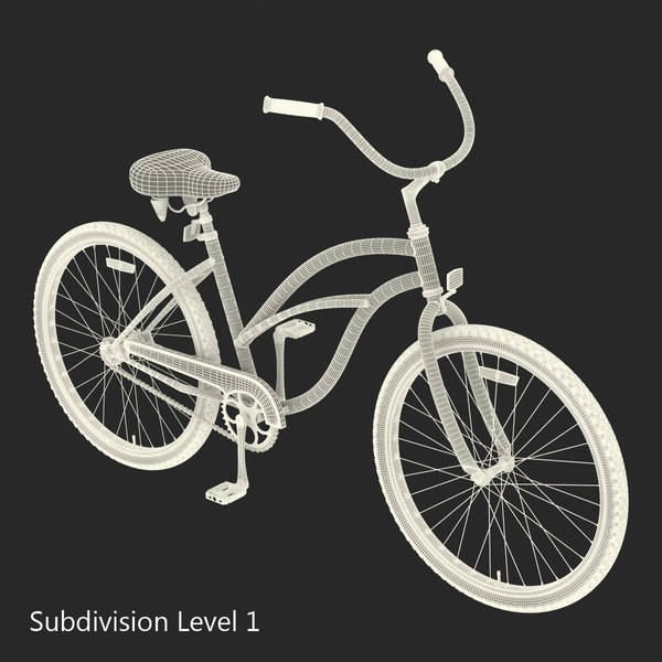 beach bike 3d model