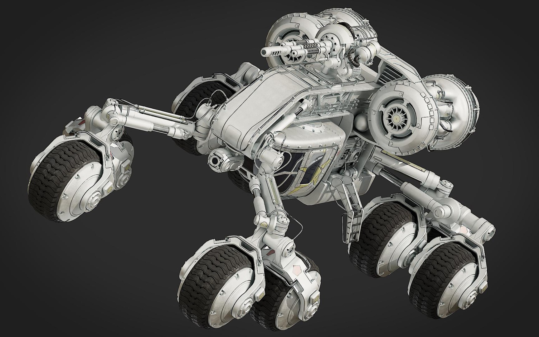 3D Scifi Rover model - TurboSquid 1853676