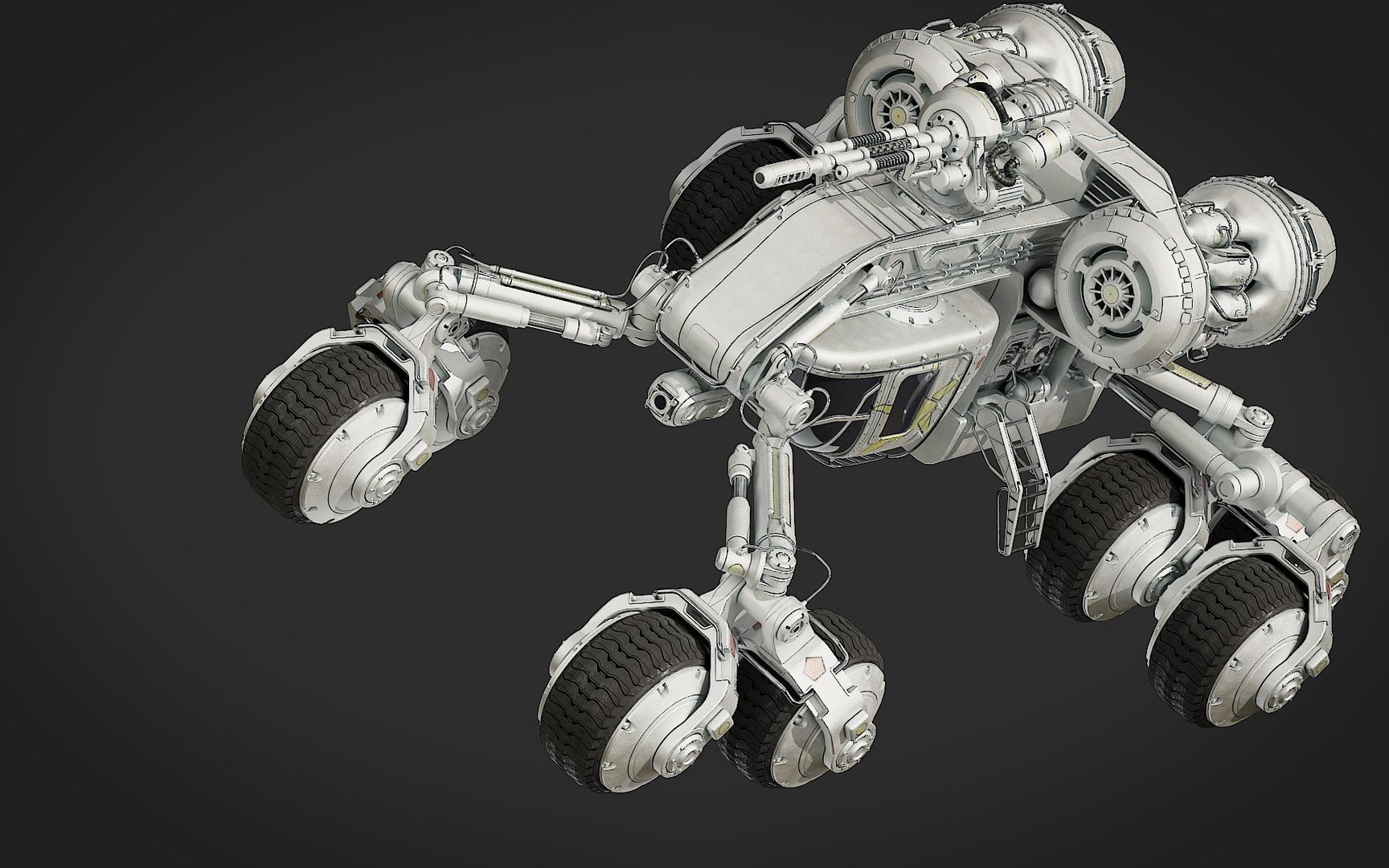 3D Scifi Rover model - TurboSquid 1853676