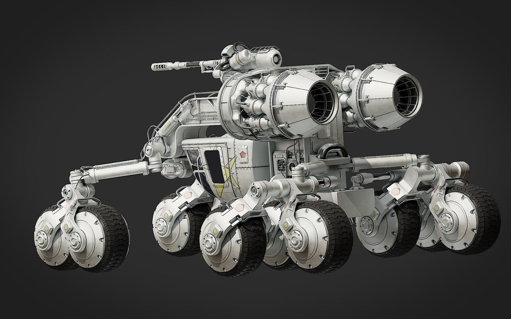 3D Scifi Rover model - TurboSquid 1853676
