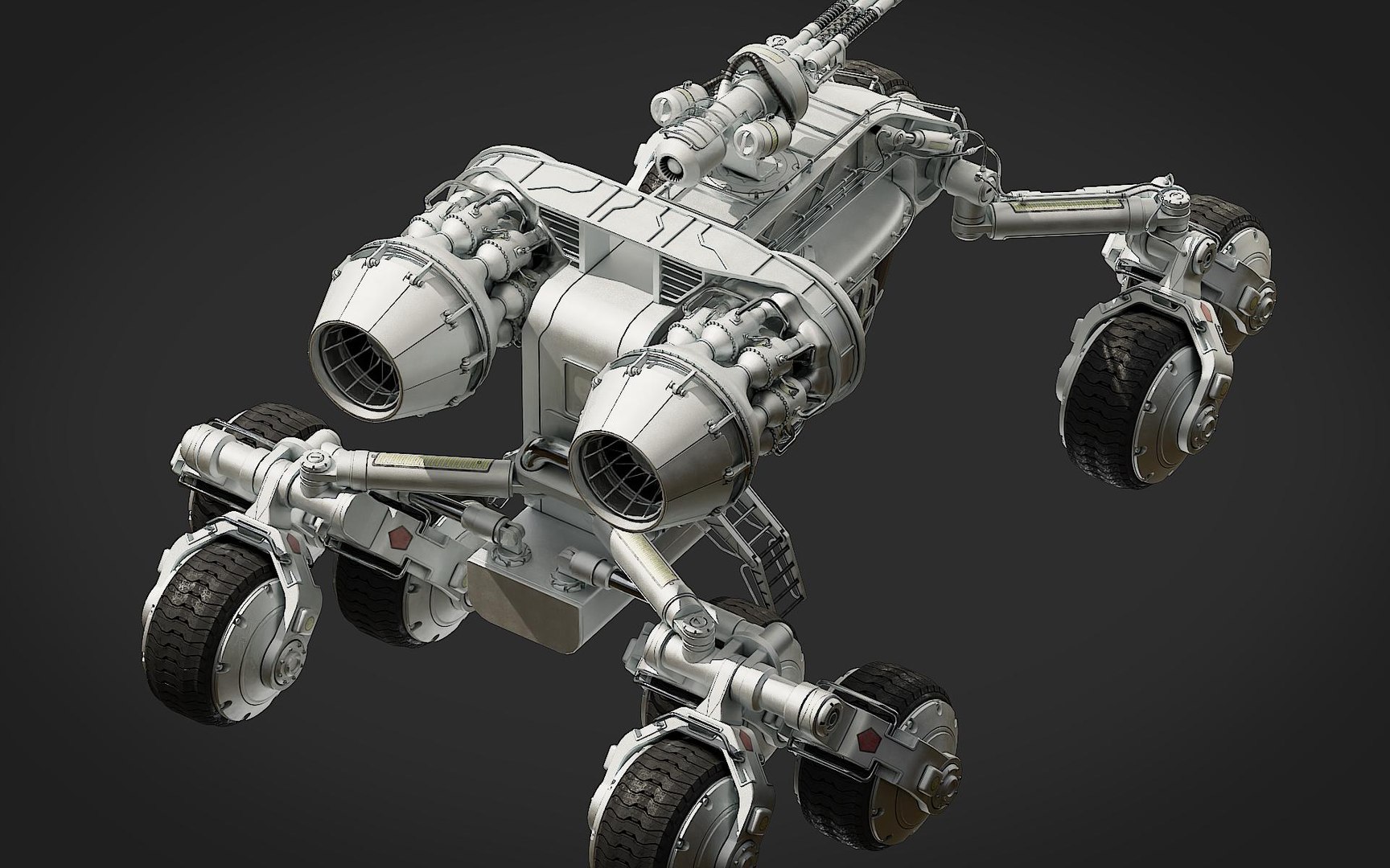 3D Scifi Rover model - TurboSquid 1853676