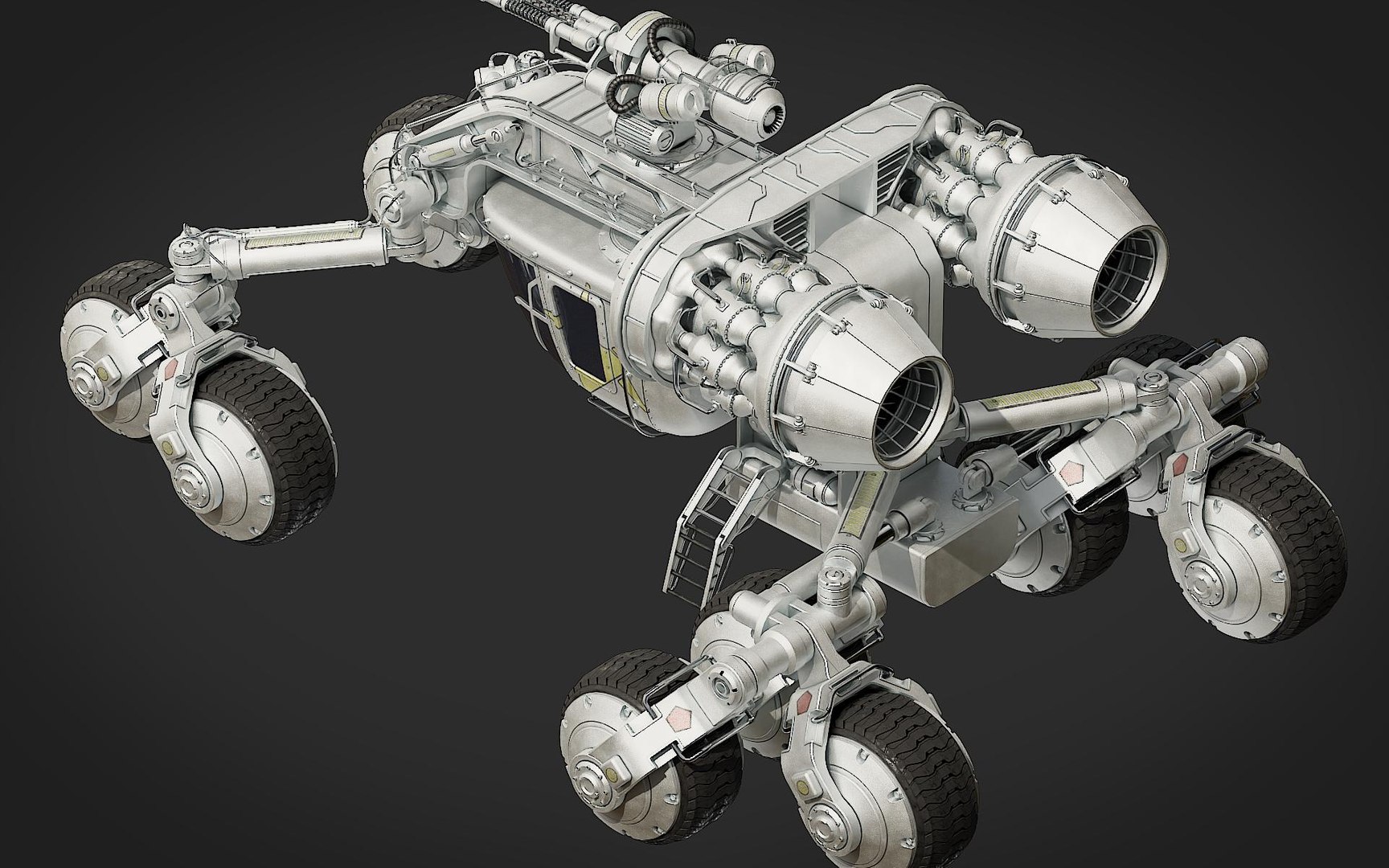3D Scifi Rover model - TurboSquid 1853676