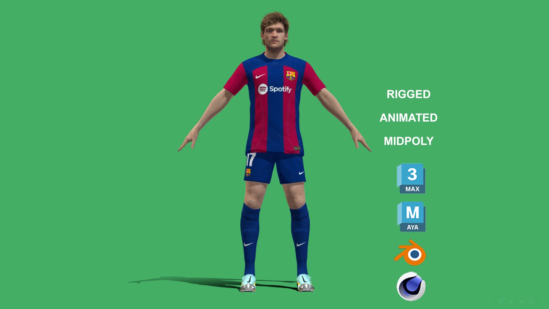 modelo 3d Marcos Alonso Barcelona 2024 modelo 3d - TurboSquid 2128862