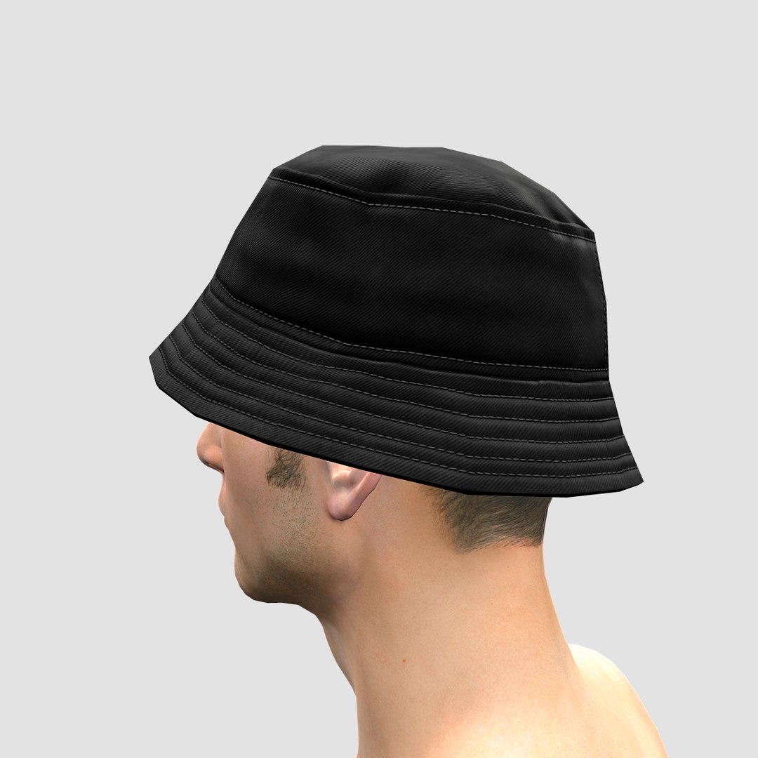3D bucket hat model - TurboSquid 1606616