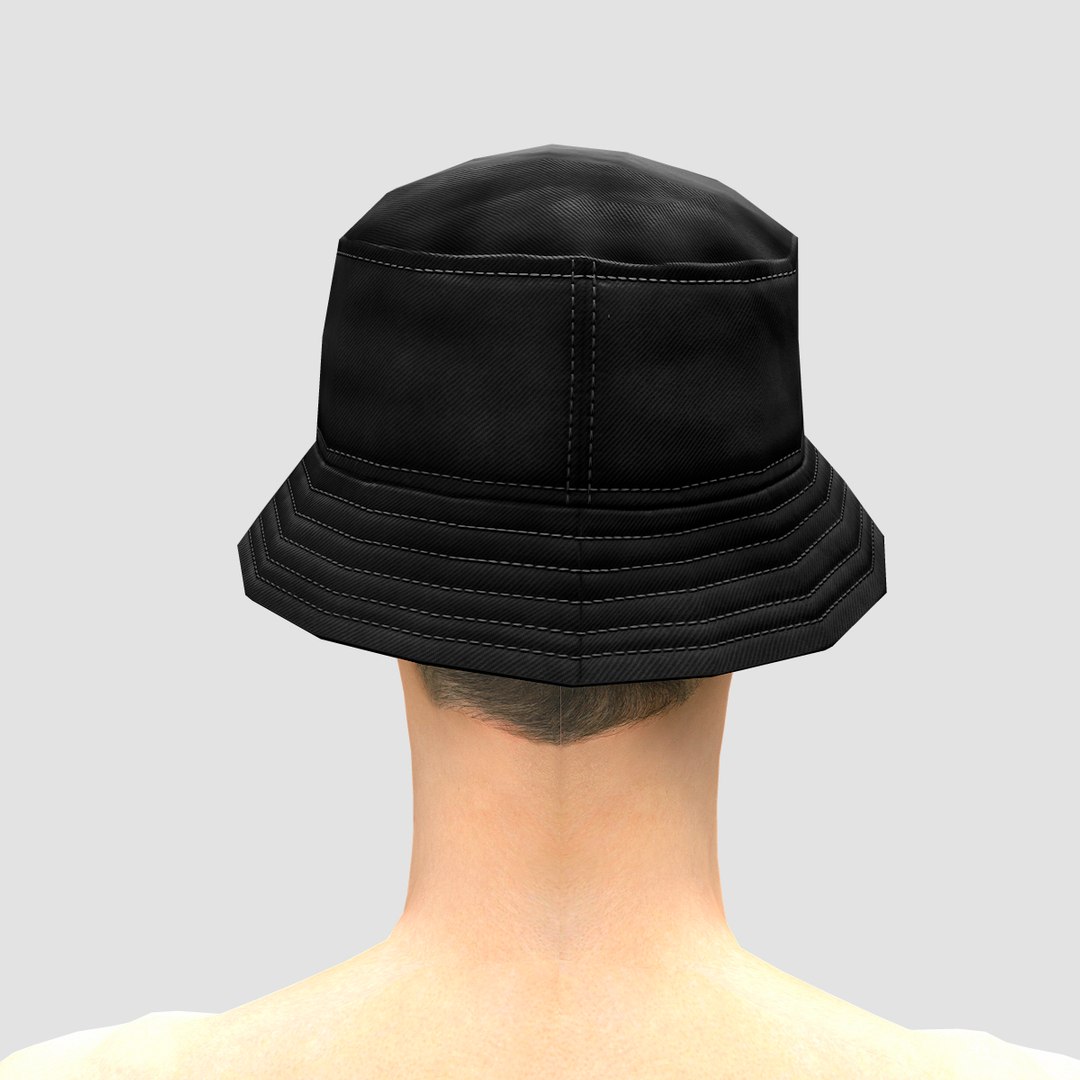 3D bucket hat model - TurboSquid 1606616